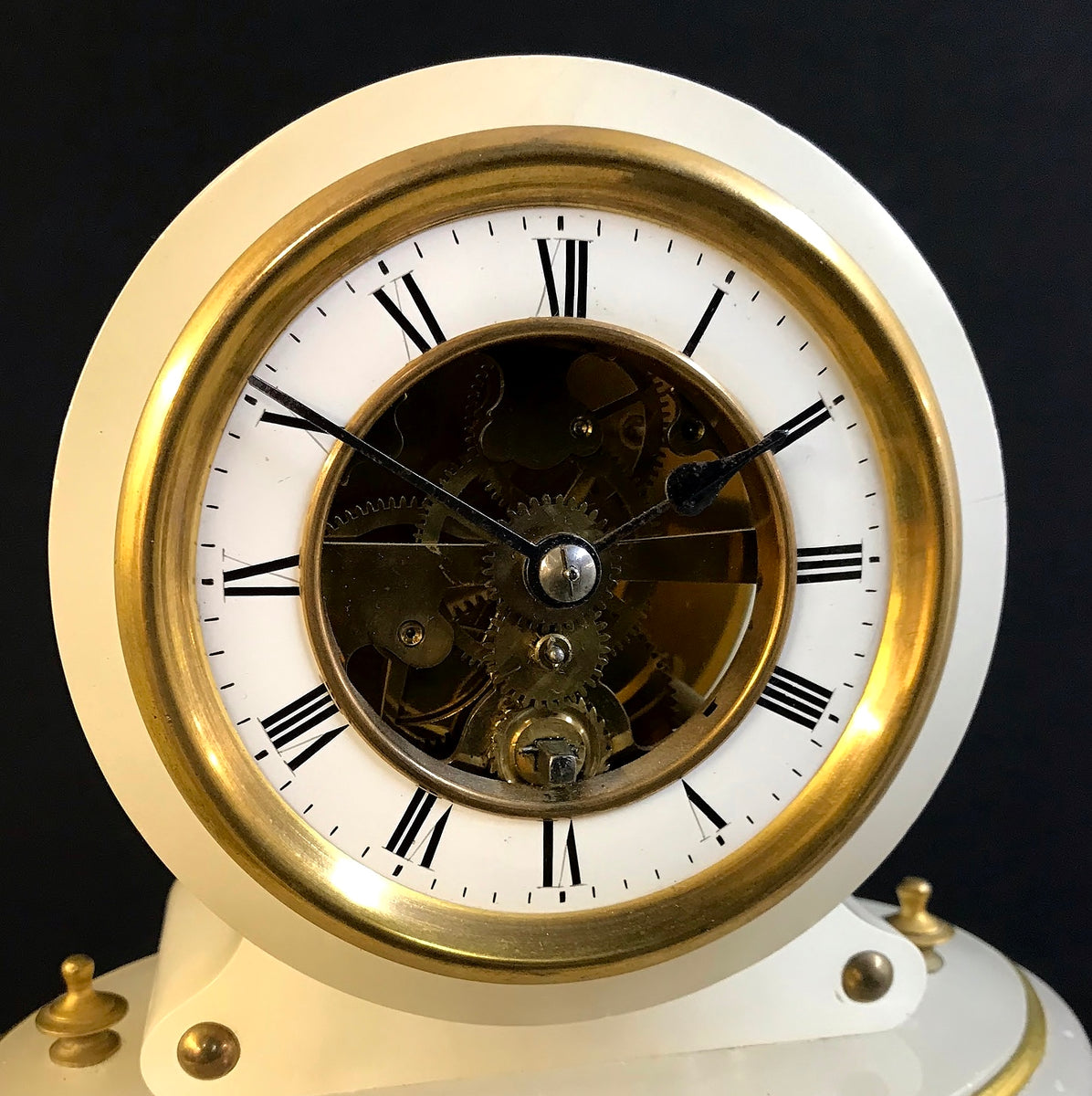 Alabaster and Gilt Mantle Clock – A.W. Porter and Son